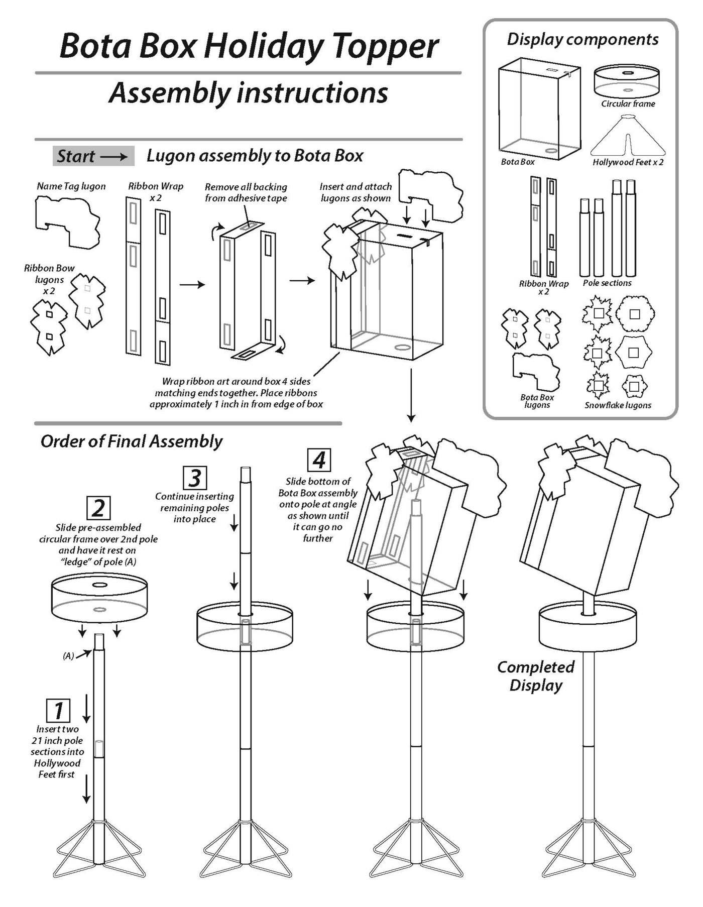 POP Display Retail Instruction Sheets by Steve Rowe at Coroflot.com