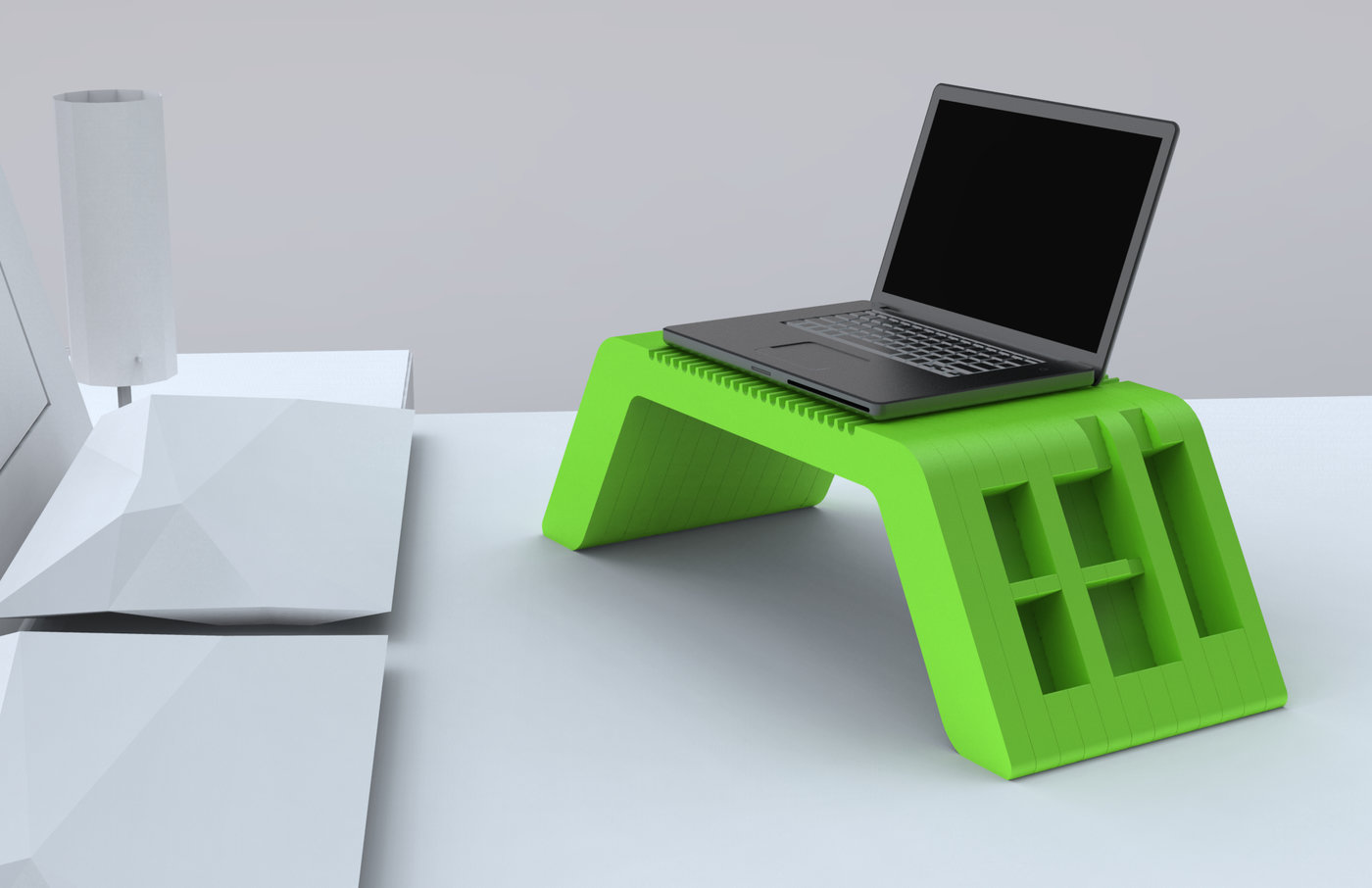 Flatpack Laptop Tray by Lawrence Kwok at Coroflot.com