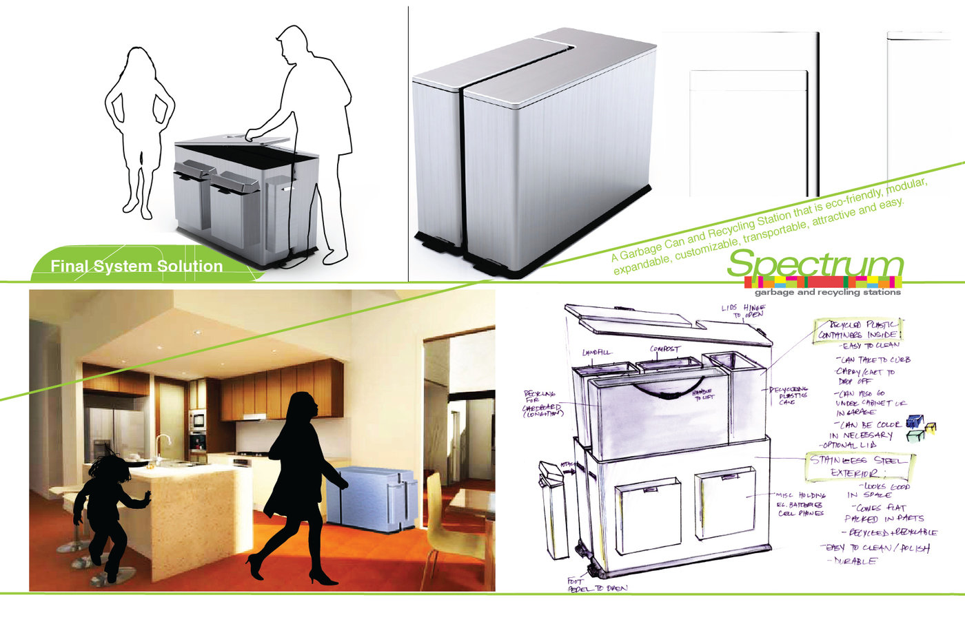 Spectrum Recycling Station by Wendy Uhlman at Coroflot.com