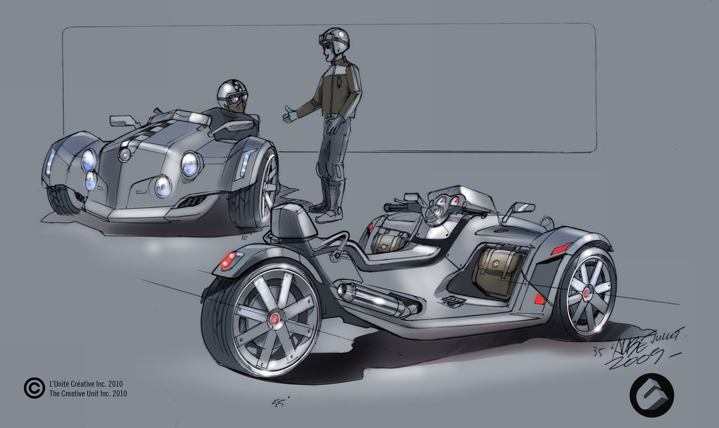 Motomobile UCI Mark I by Martin Aubé at Coroflot.com