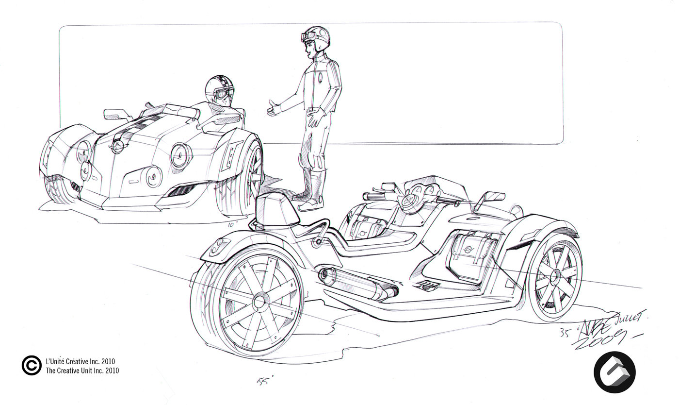 Motomobile UCI Mark I by Martin Aubé at Coroflot.com