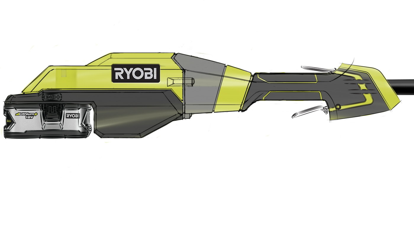 RYOBI One+ Brushless String Trimmer by Jon Pabst at Coroflot.com