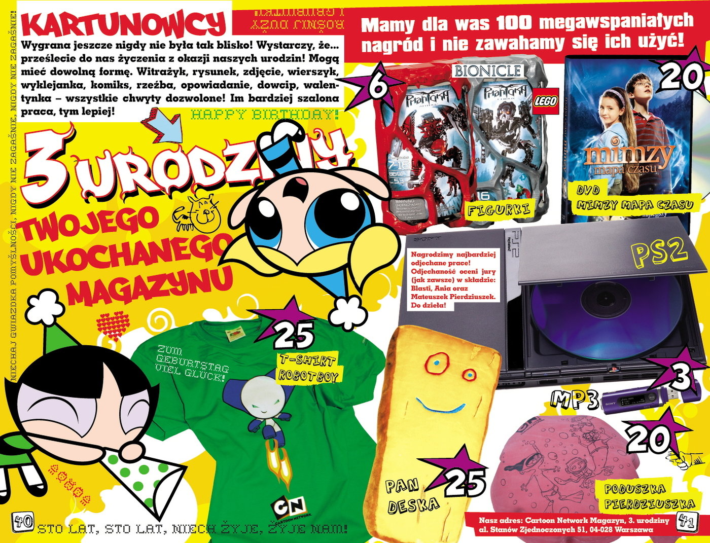 CARTOON NETWORK MAGAZINE polish issue THIRT layout 2008 by Marcin ...