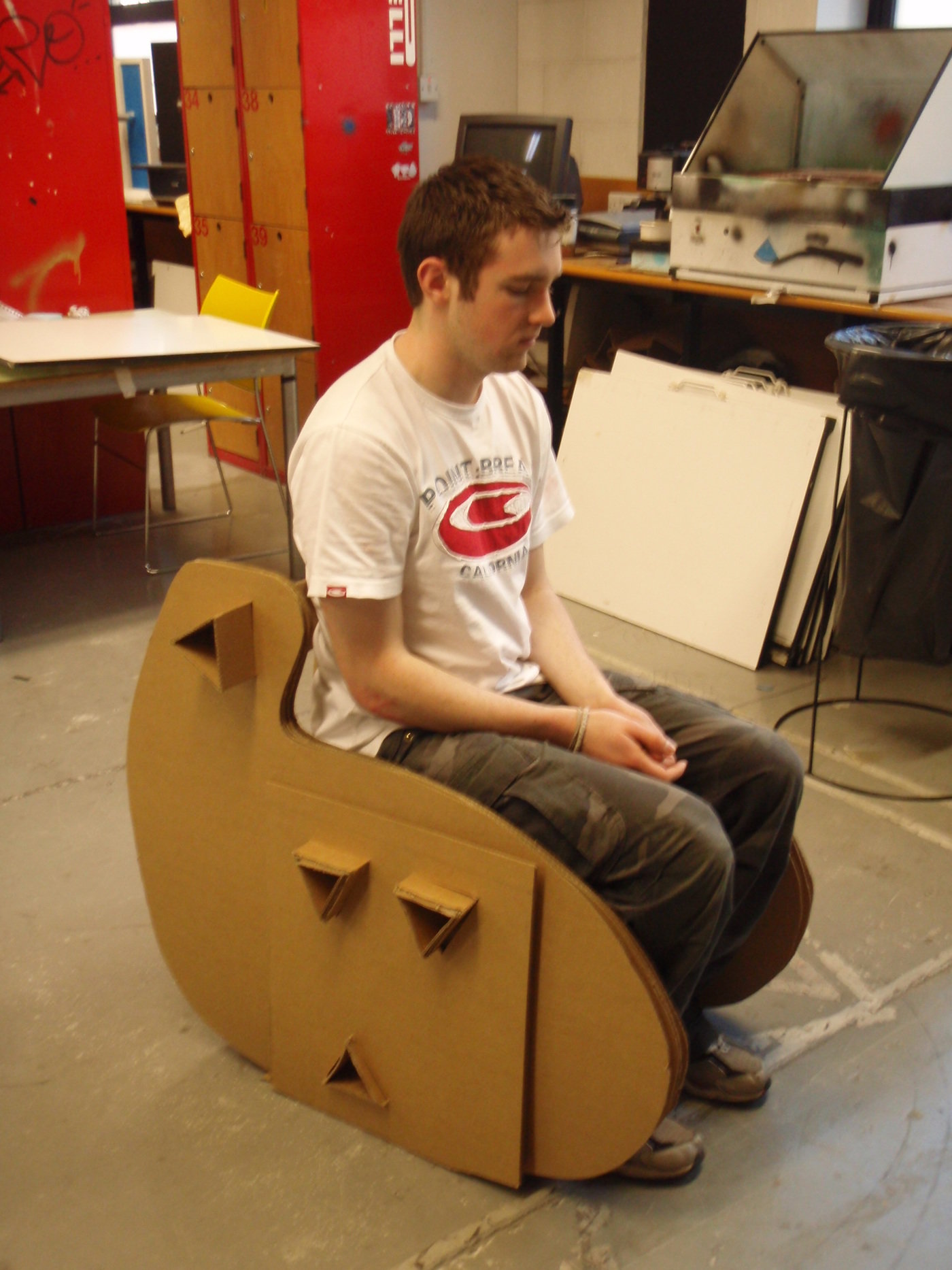 Cardboard Chair project by Ben Millett at Coroflot.com