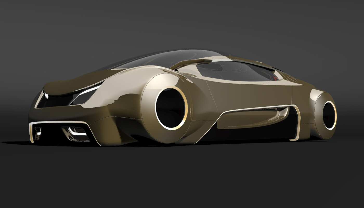 GAIA - magnetic powered concept car by Nuno Teixeira at Coroflot.com