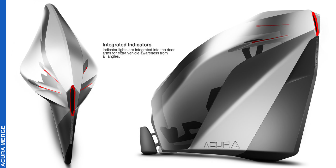 Acura Merge - Autonomous Vehicle by Jon Russell at Coroflot.com