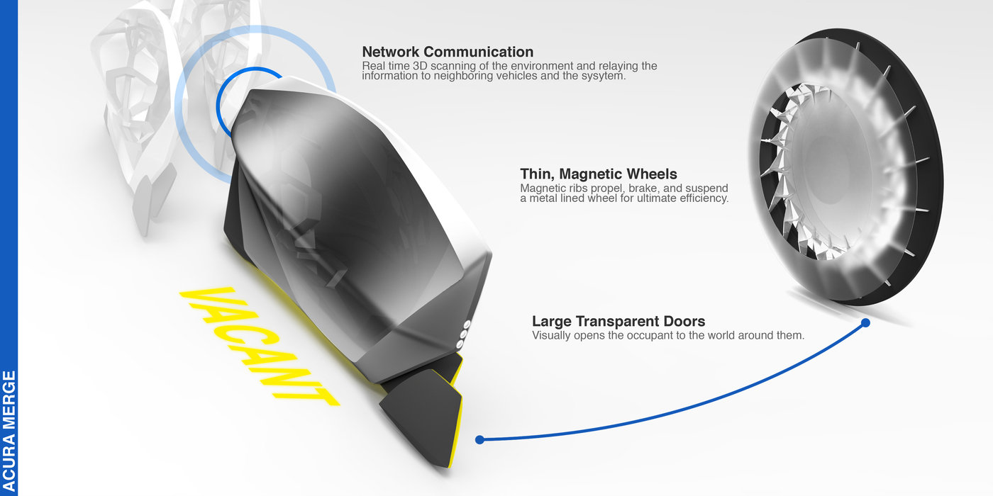 Acura Merge - Autonomous Vehicle by Jon Russell at Coroflot.com