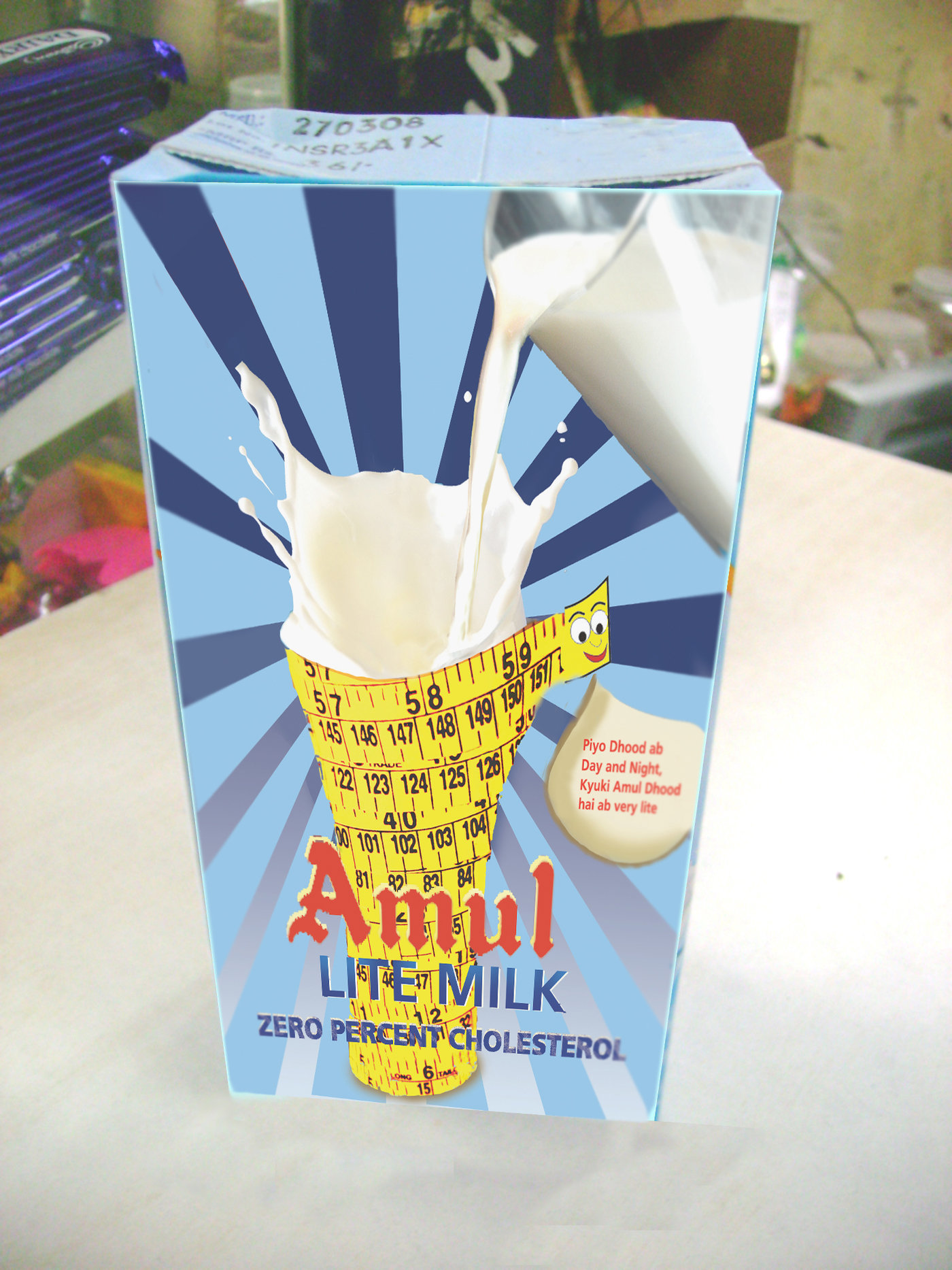 amul new lite milk campaign by kirat ahluwalia at Coroflot.com