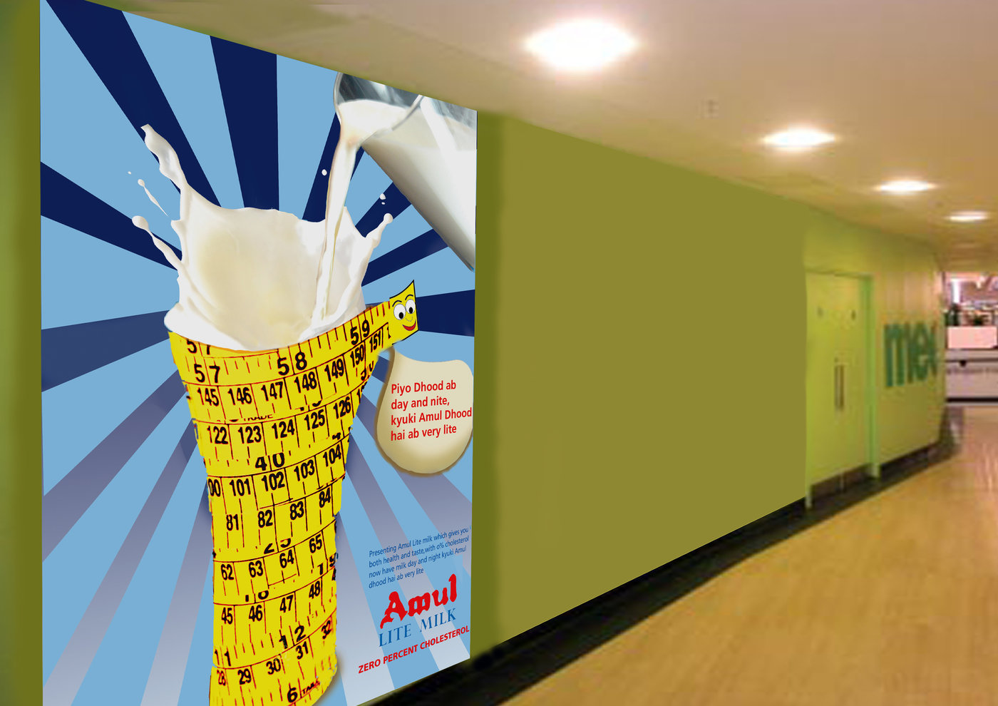 amul new lite milk campaign by kirat ahluwalia at Coroflot.com