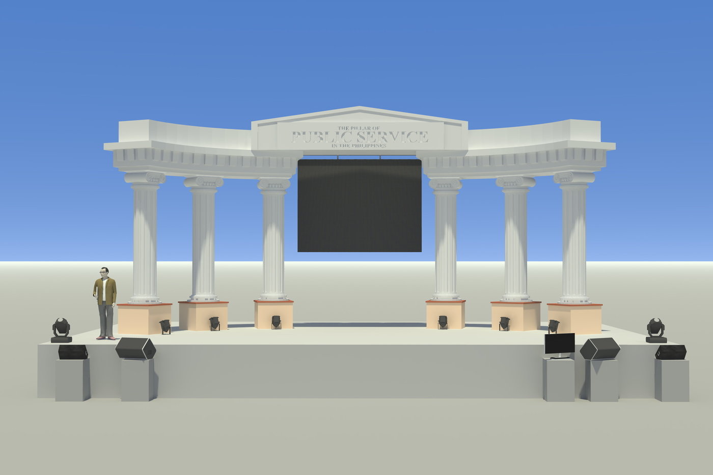 UNTV 6th Anniversary Stage and Backdrop Renditions by randy rey at ...