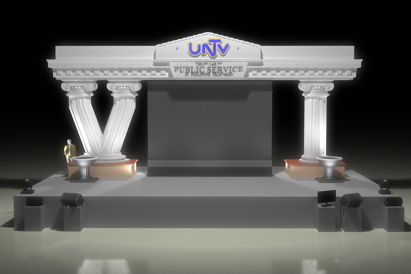 UNTV 6th Anniversary Stage and Backdrop Renditions by randy rey at ...