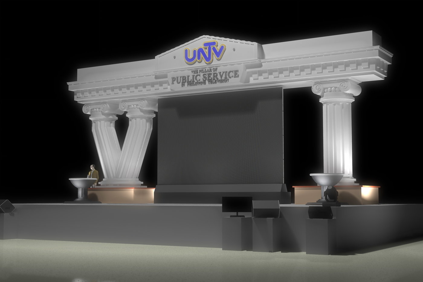 UNTV 6th Anniversary Stage and Backdrop Renditions by randy rey at ...