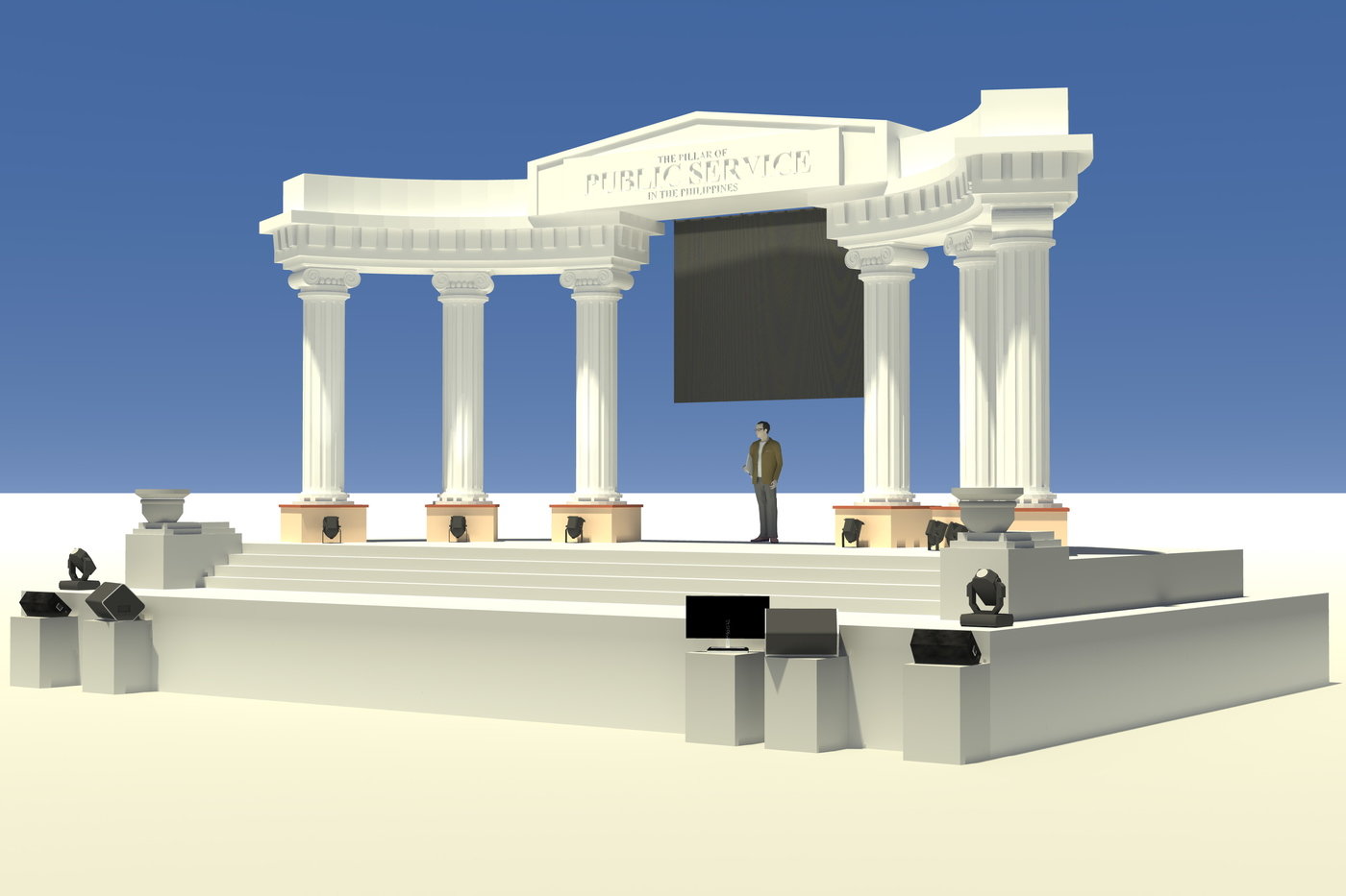 UNTV 6th Anniversary Stage and Backdrop Renditions by randy rey at ...