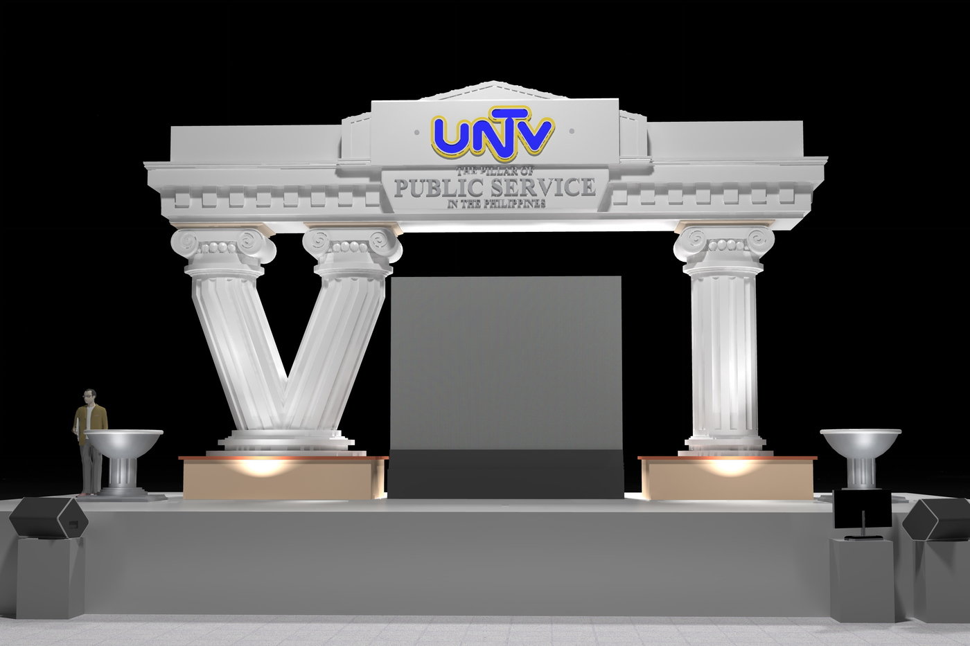 UNTV 6th Anniversary Stage and Backdrop Renditions by randy rey at ...