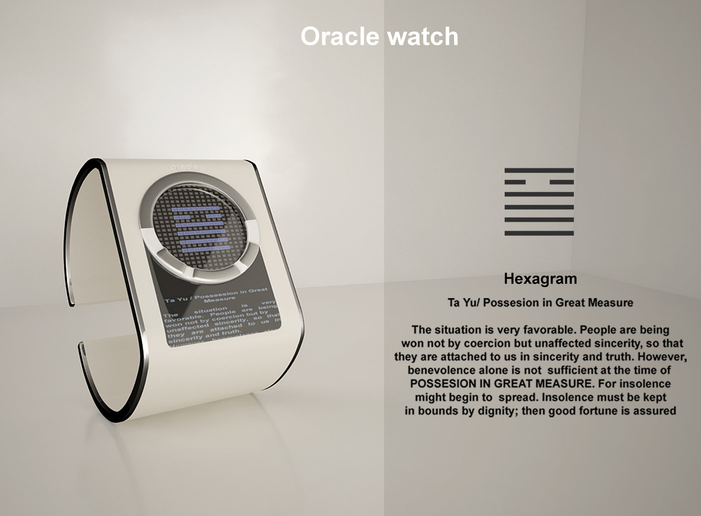 Oracle watch by Andy Kurovets at Coroflot.com