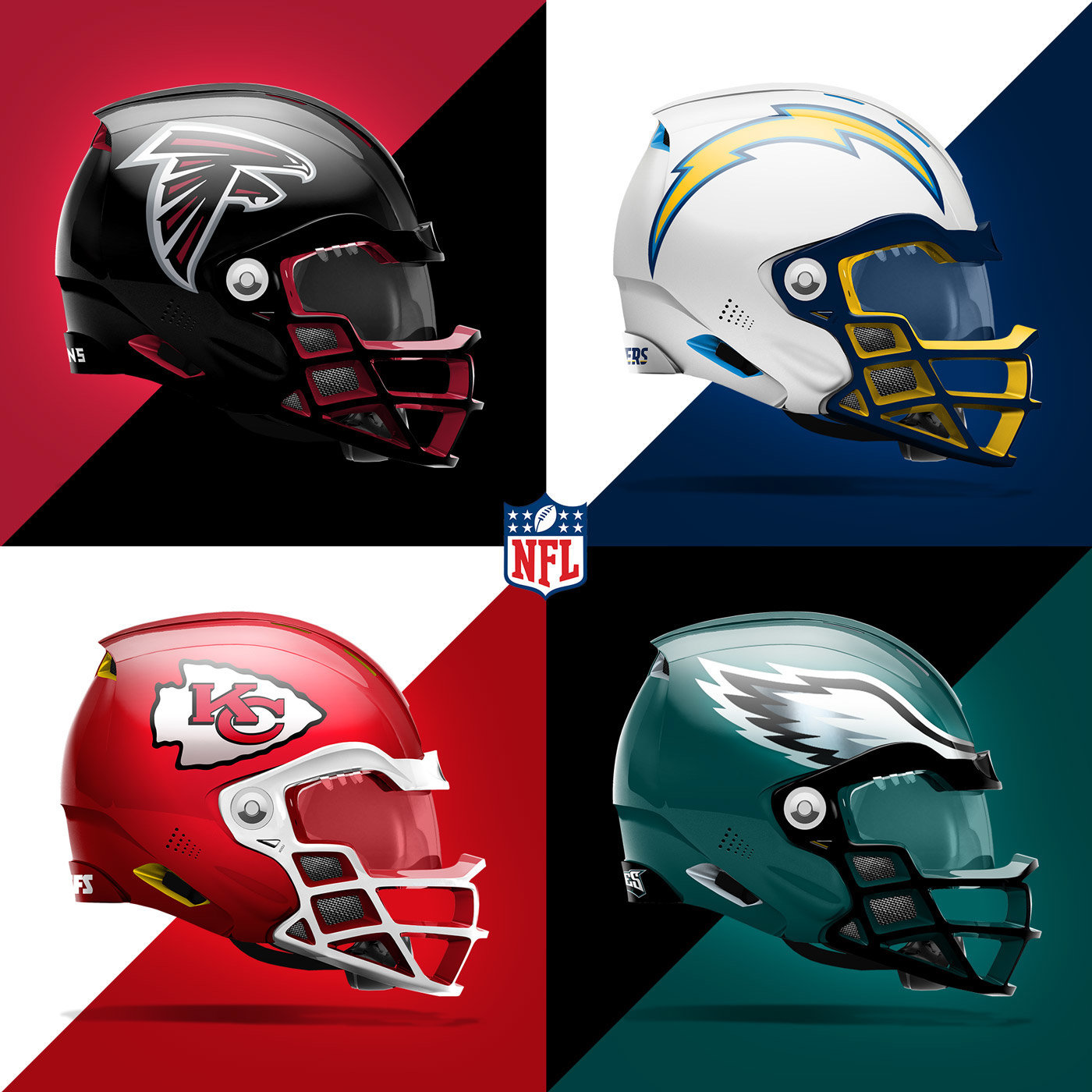 Gridiron Labs 2030 NFL Helmet by Christopher Armstrong at Coroflot.com