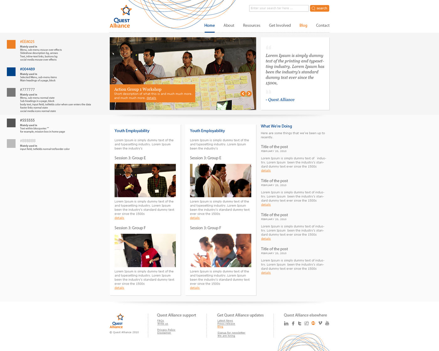 Quest Alliance Redesign by Parveen verma at Coroflot.com
