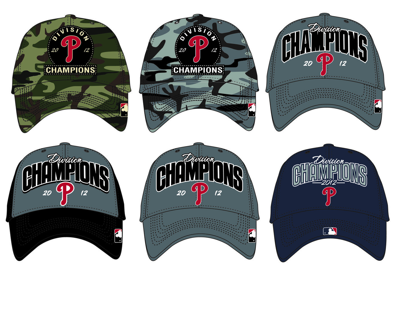 MLB Playoff Hat Designs by Christina Warsheski at Coroflot.com