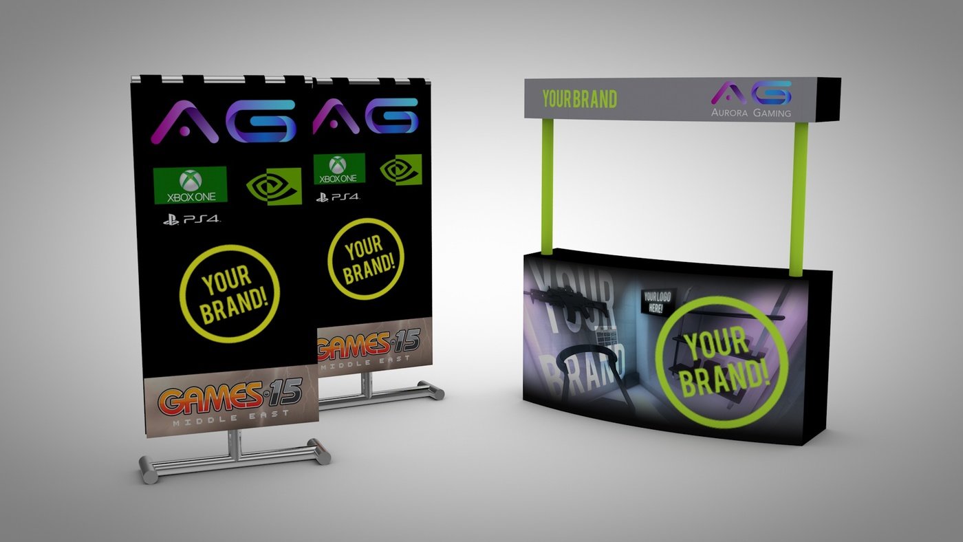 3D design, Interior design, Concept for Virtual Reality gaming lounge ...