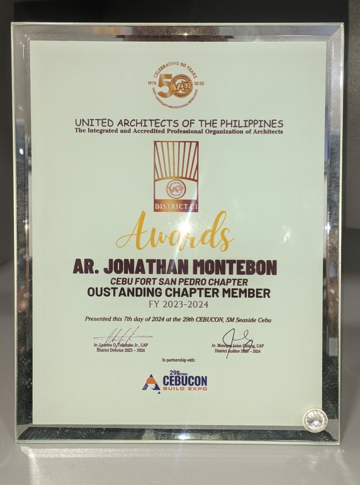 Outstanding Chapter Member Award 2024 by Jonathan Montebon at Coroflot.com