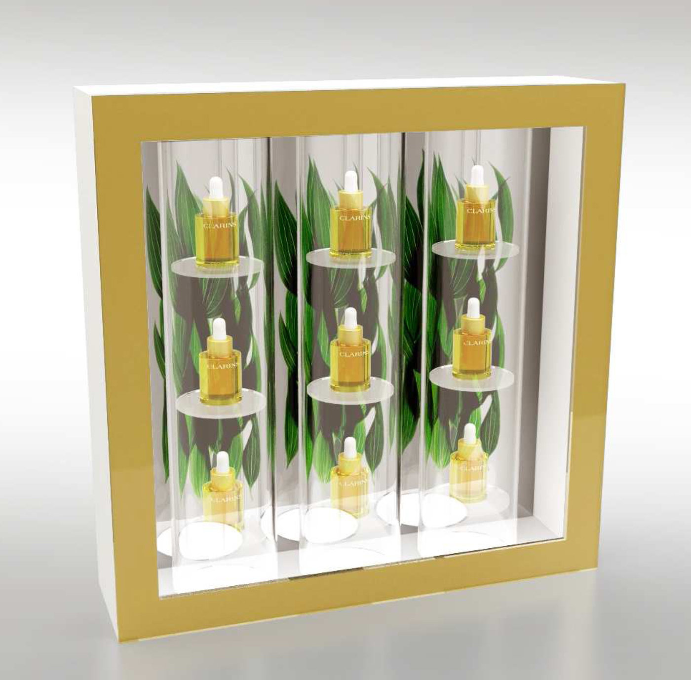 Stands Clarins by Fabien Vesseron at Coroflot.com