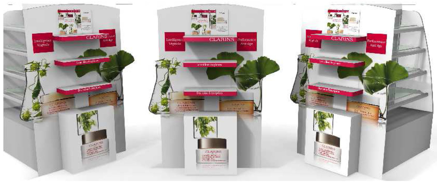 Stands Clarins by Fabien Vesseron at Coroflot.com