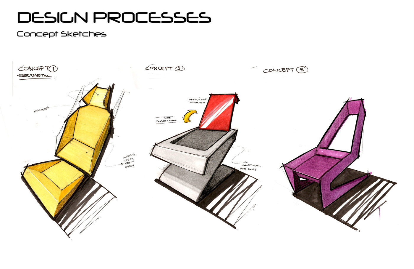 Ideation & Conceptual Sketches by Syafeq Rydza at Coroflot.com