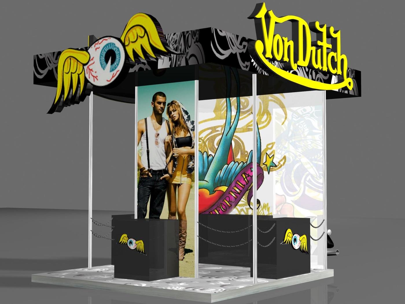 Von Dutch Event Booth by Derek Tvmala at Coroflot.com