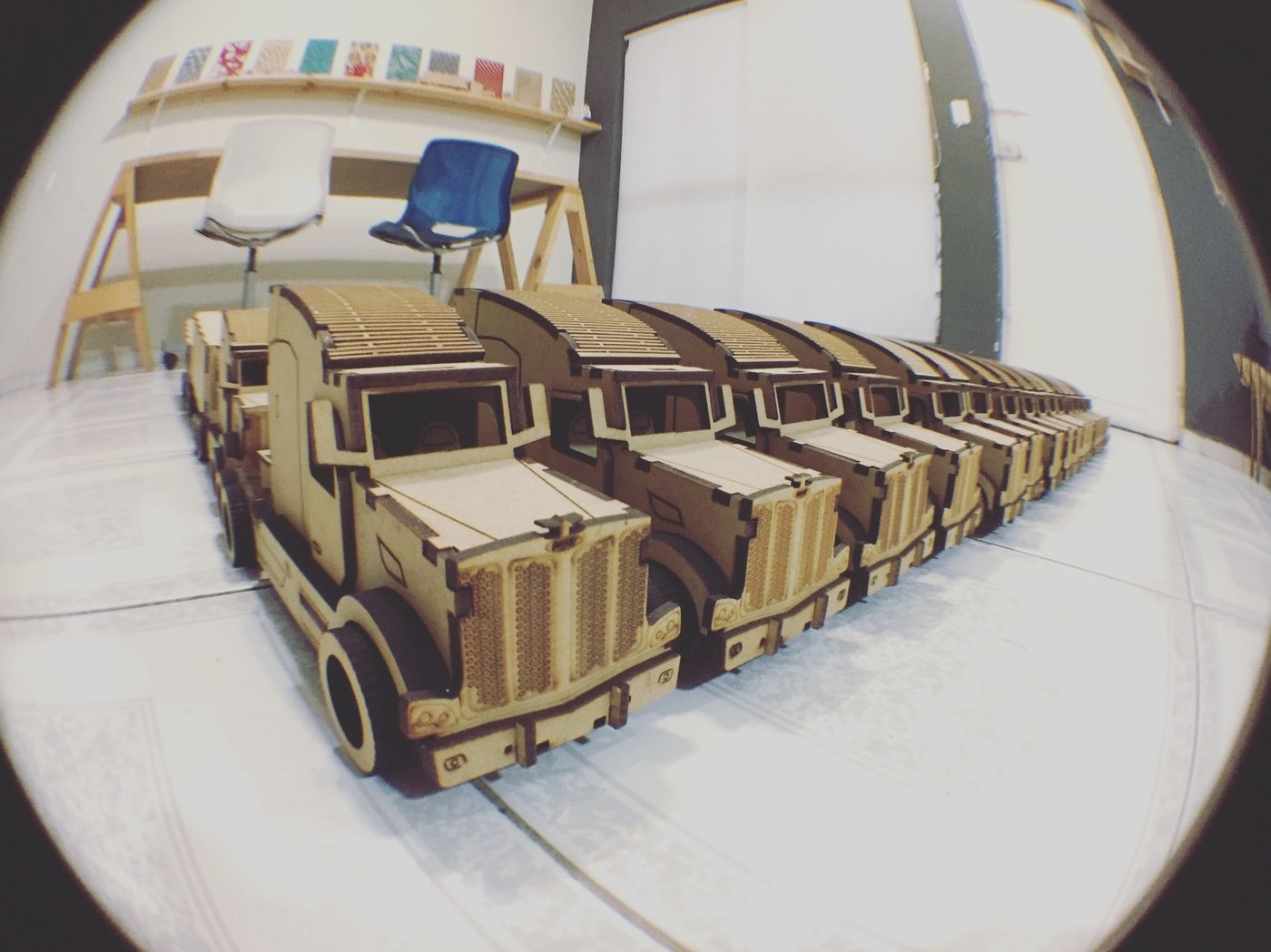 Laser cut Peterbilt Truck by Eduardo Falcon at Coroflot.com