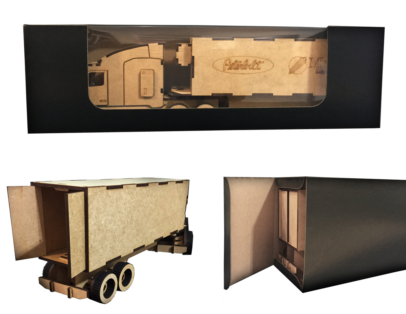 Laser cut Peterbilt Truck by Eduardo Falcon at Coroflot.com