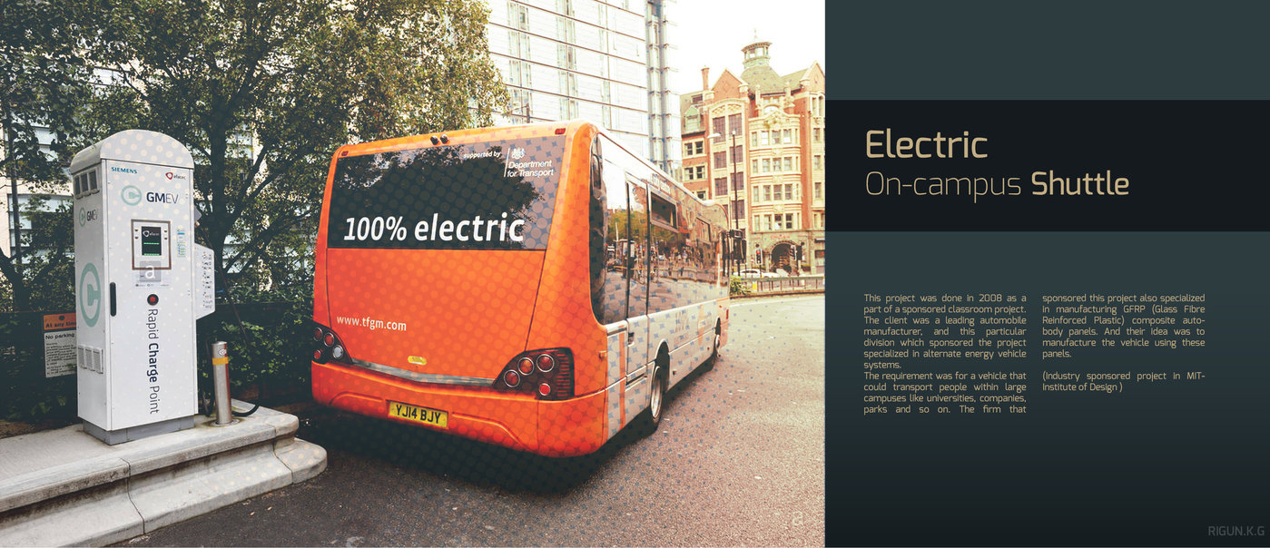 Electric On-campus Shuttle by Rigun K.G at Coroflot.com