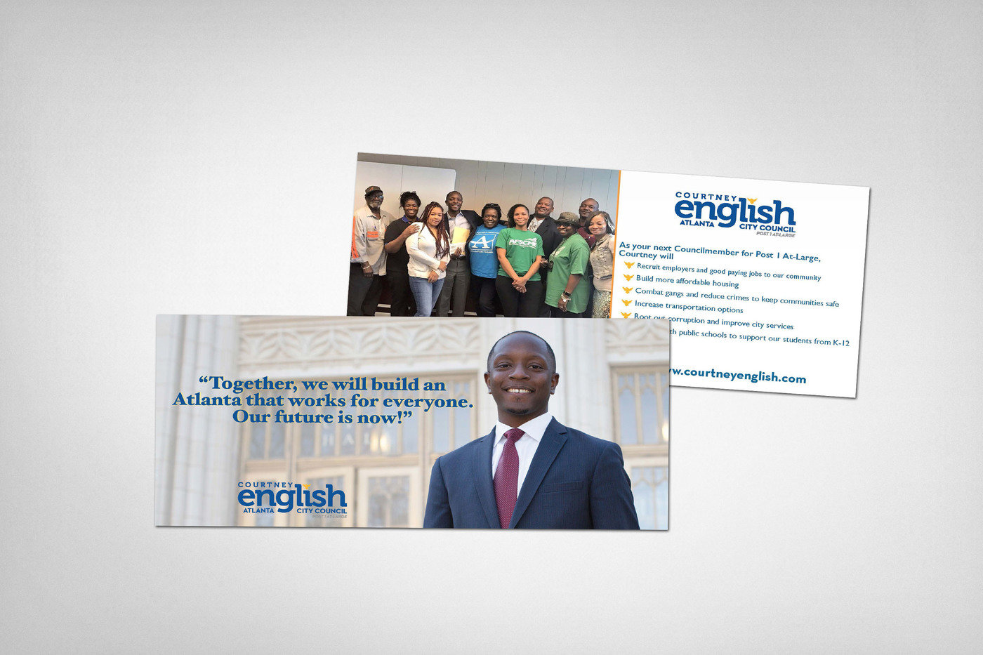 Courtney English Campaign 1st Rack Card by Kristin Coleman at Coroflot.com