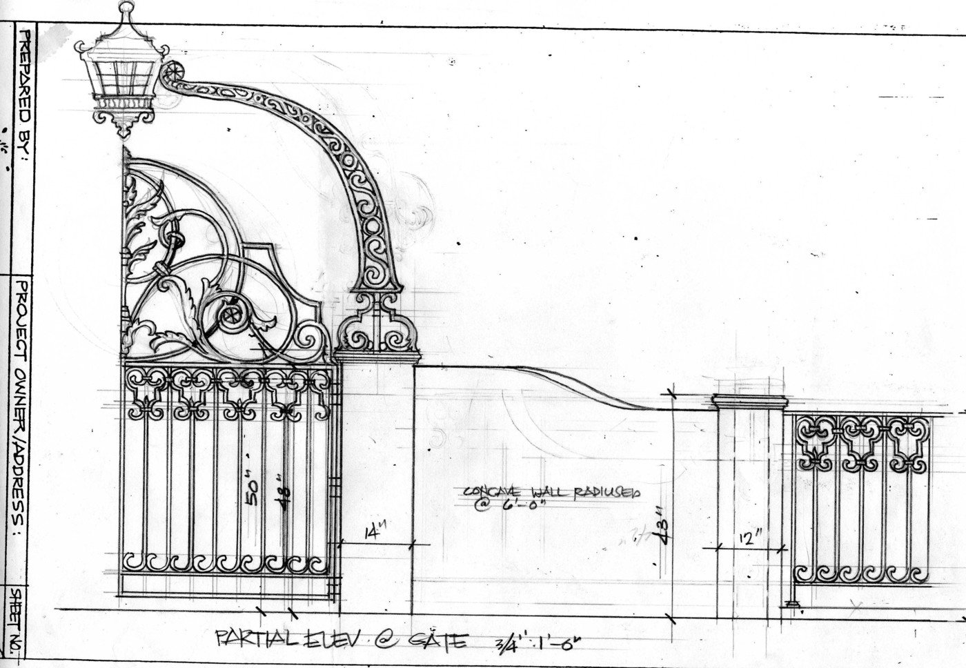 Wrought Iron Detail Drawings by Francis Fernandez at Coroflot.com