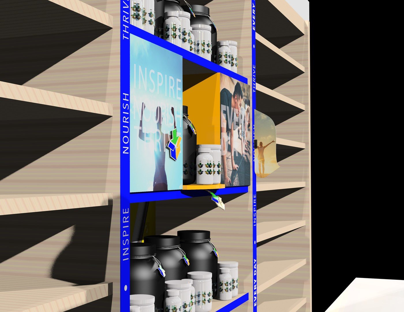 Retail P.O.P. display by David Brockmeyer at Coroflot.com