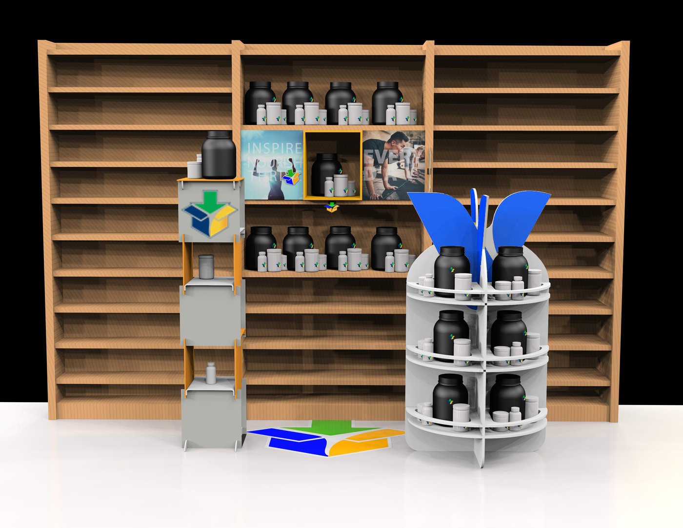 Retail P.O.P. display by David Brockmeyer at Coroflot.com