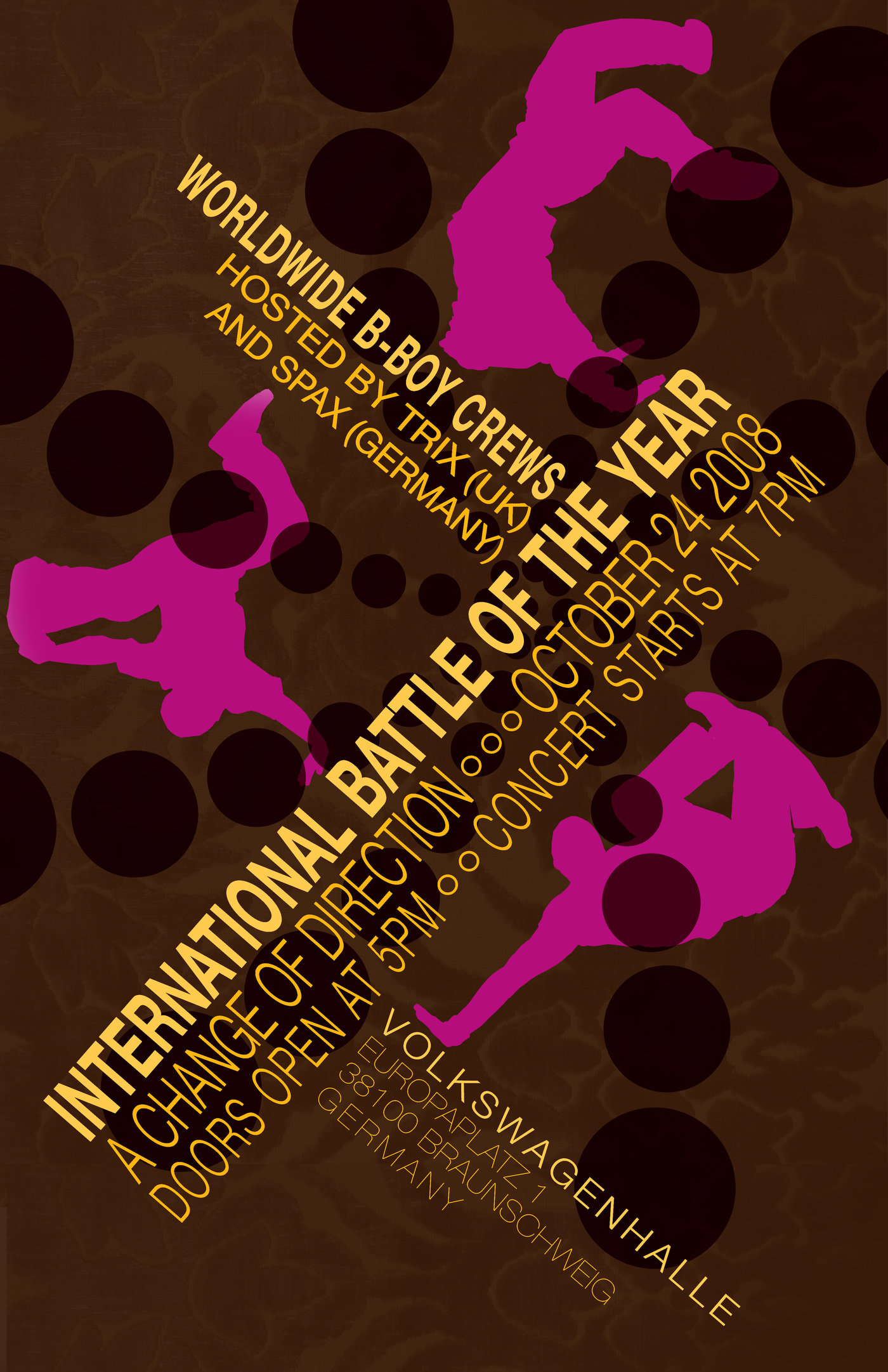B-Boy battle Poster by Siobhan Kennedy at Coroflot.com