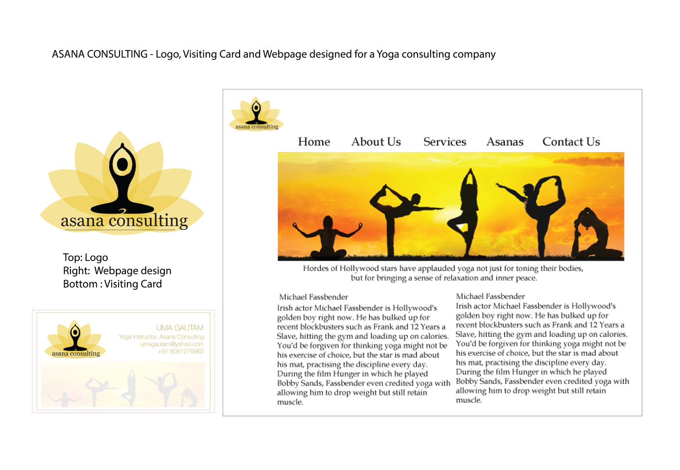 Asana Consulting by Anjani Ramakrishna at Coroflot.com