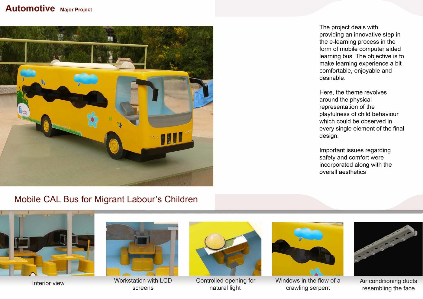 Mobile Computer Aided Learning Bus by Utkarsh Gautam at Coroflot.com