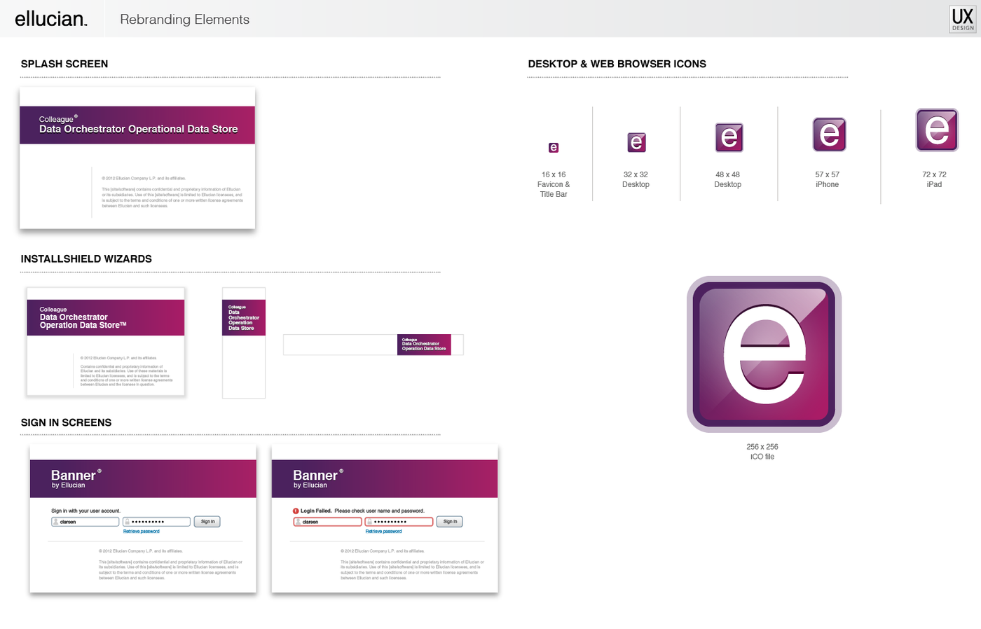 Ellucian Rebranding Effort by Christian Larsen at Coroflot.com
