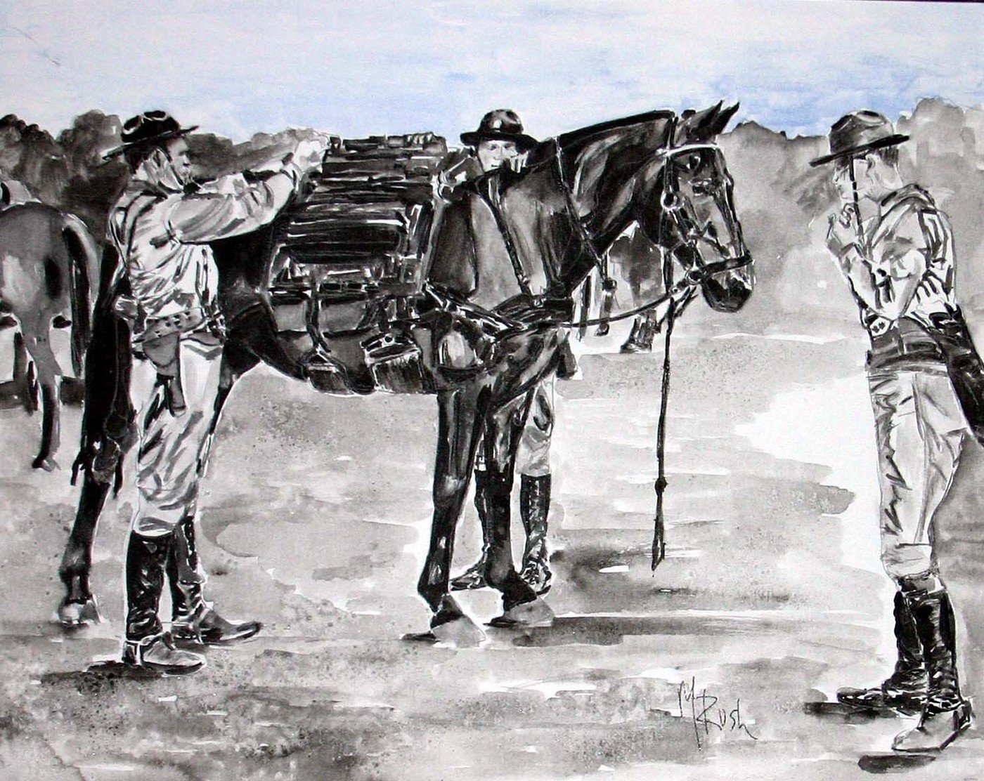 military paintings by mary Rushing at Coroflot.com