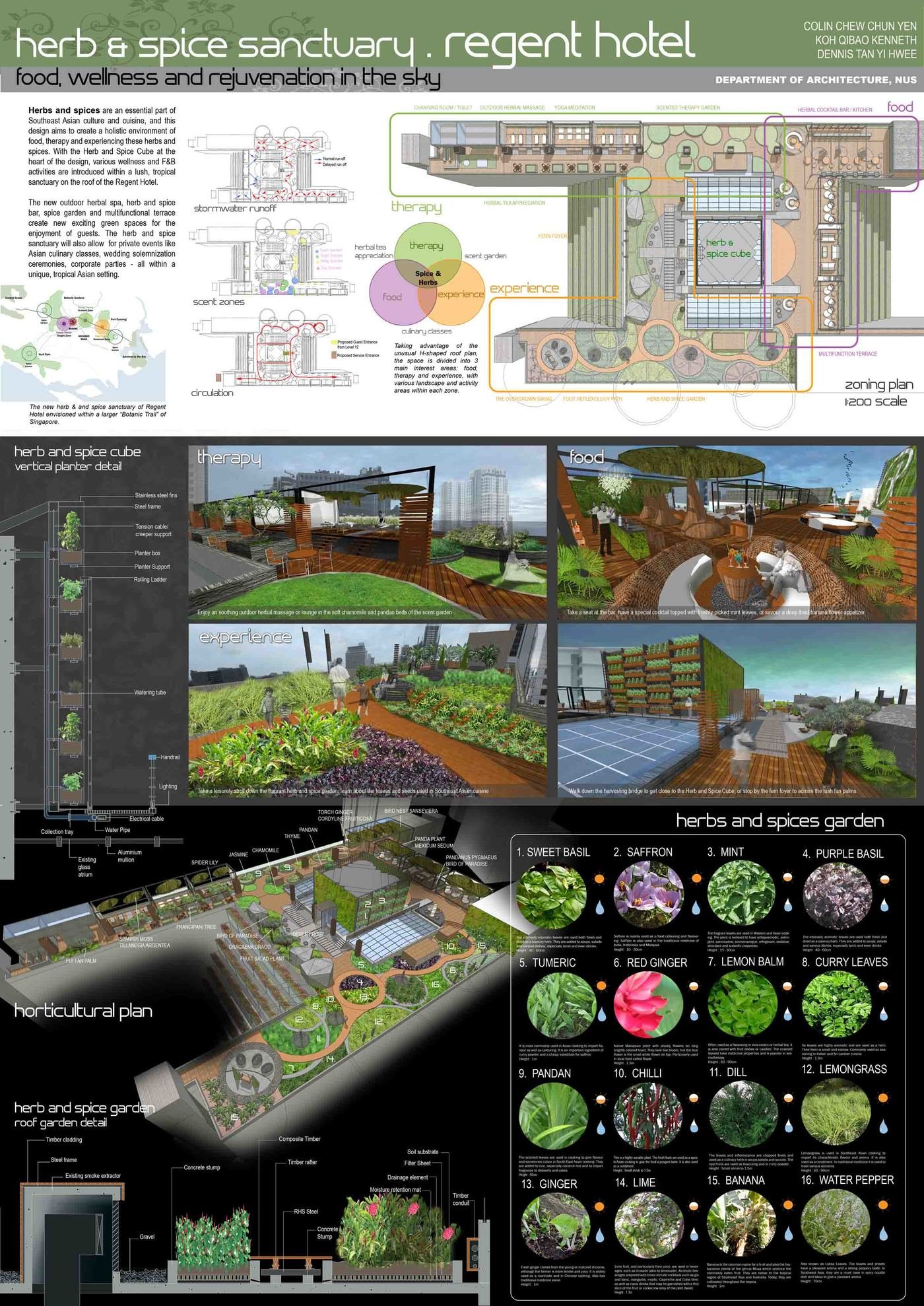 Green Roof Design at The Regent Singapore-1st Prize by Colin Chew at ...