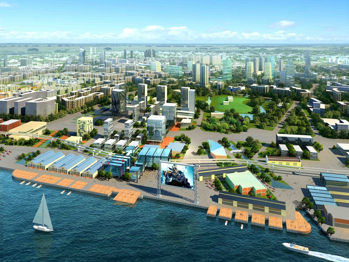 Guangzhou White Swan Estuary Urban Design-3rd Prize by Colin Chew at ...