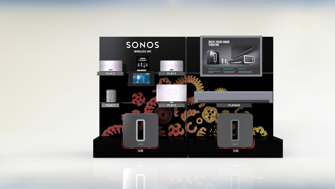Sonos Modular Display by Chris Buerckner at Coroflot.com