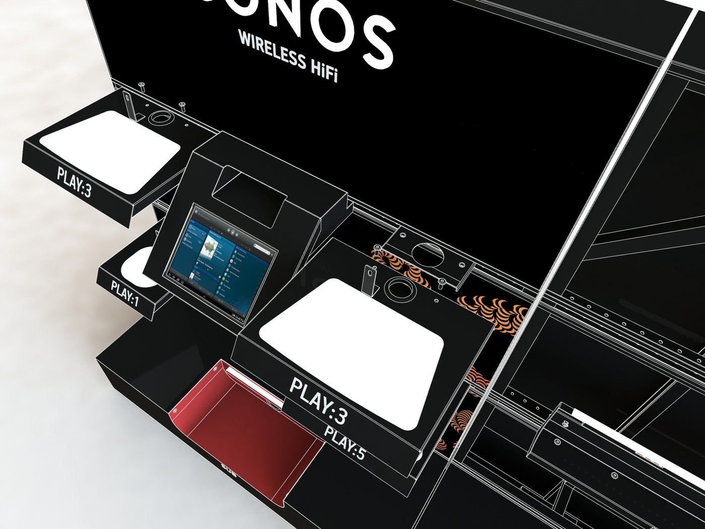 Sonos Modular Display by Chris Buerckner at Coroflot.com