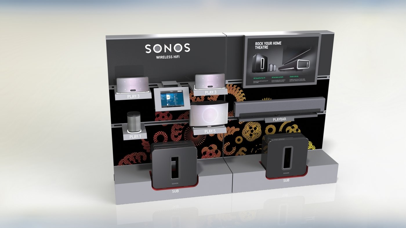 Sonos Modular Display by Chris Buerckner at Coroflot.com