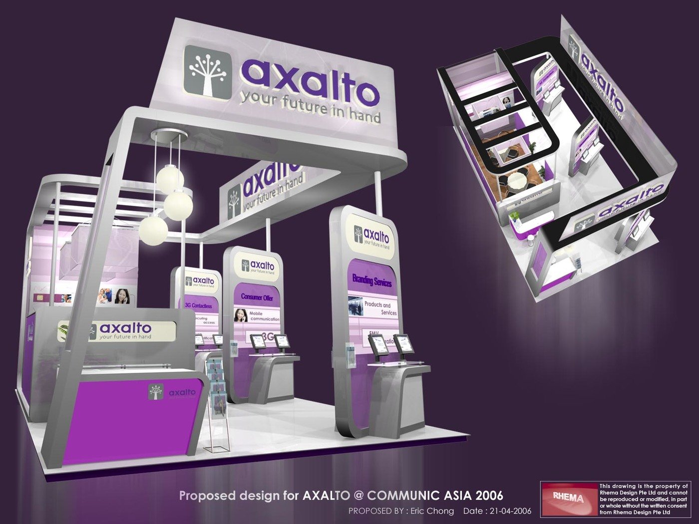 Exhibition Axalto at Communic Asia 2006 by Eric Chong at Coroflot.com