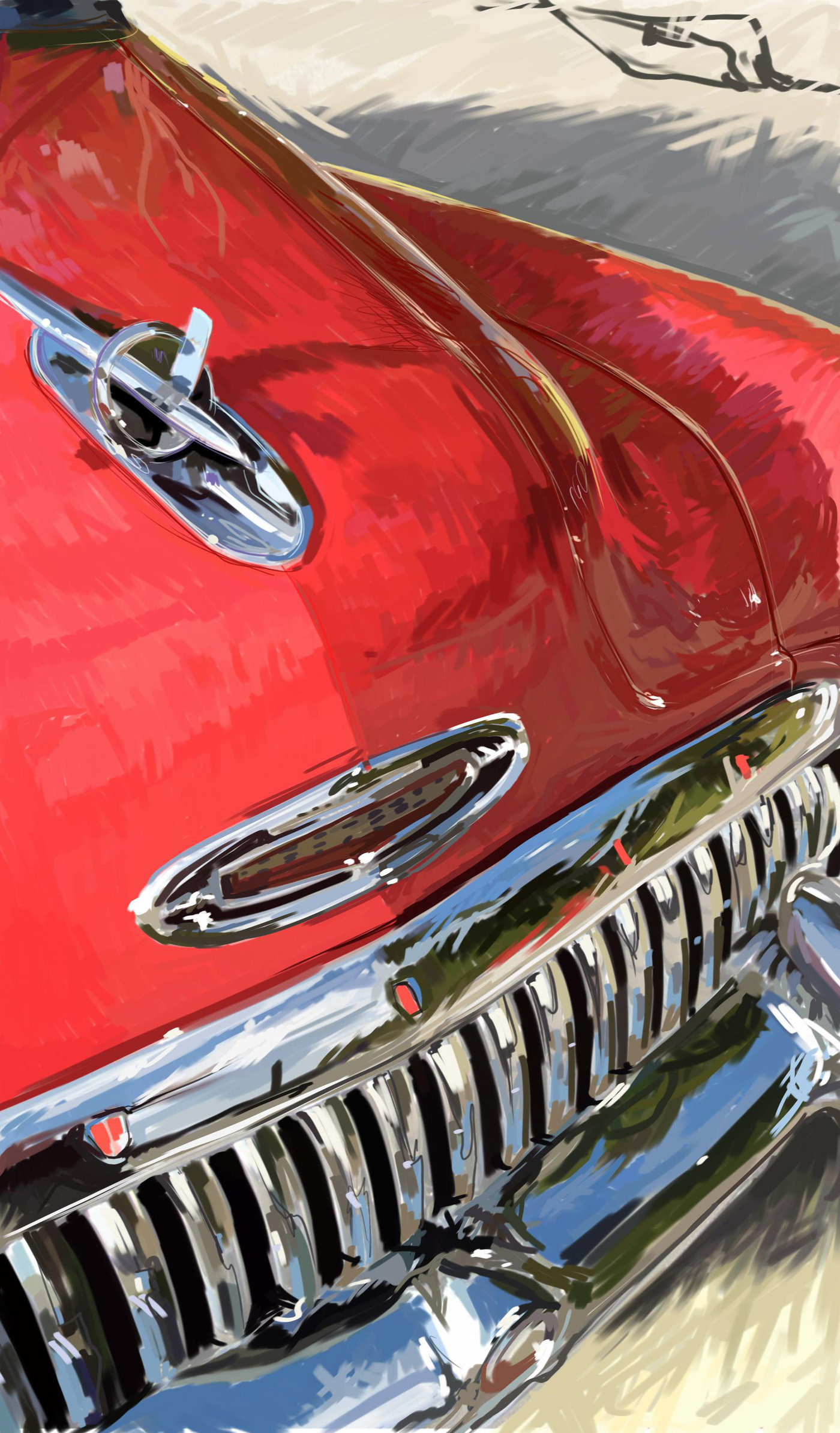 Car Paintings by Casey Swanseger at Coroflot.com