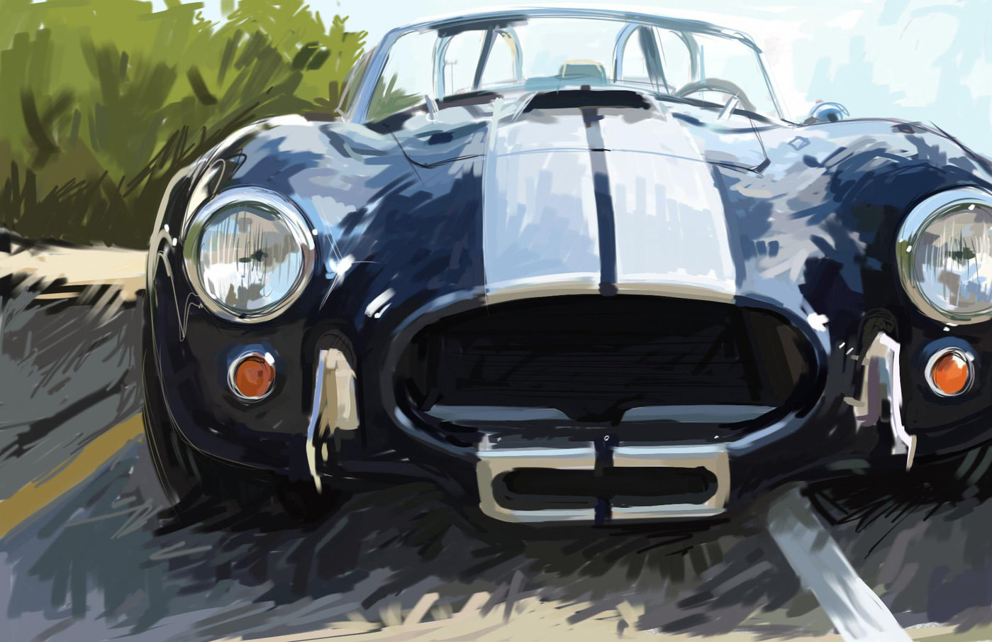 Car Paintings by Casey Swanseger at Coroflot.com