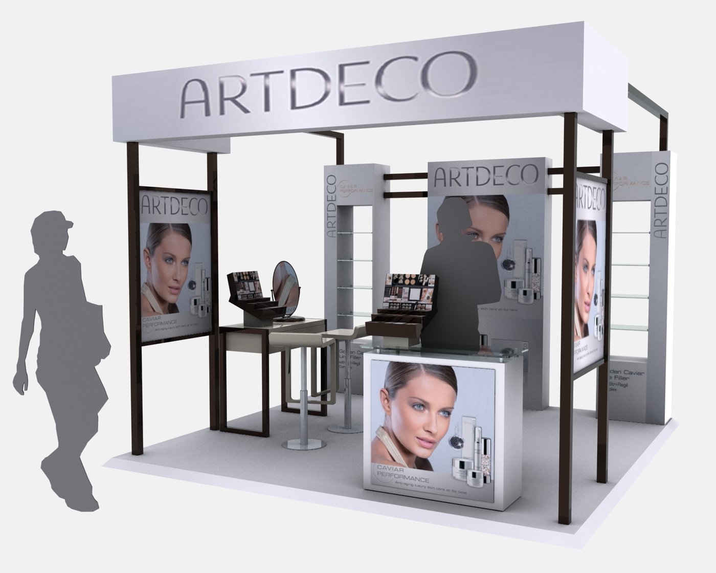 Mall podium & pose kiosks design by yahkoob valappil at Coroflot.com