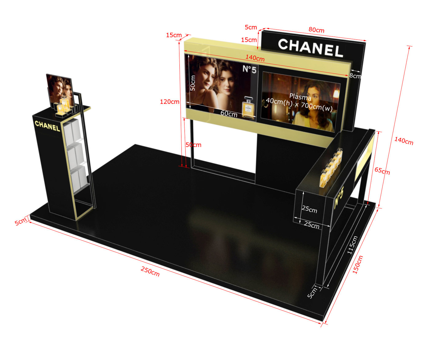 Mall podium & pose kiosks design by yahkoob valappil at Coroflot.com